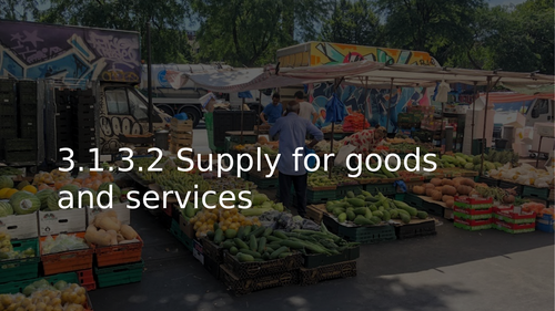 GCSE Economics Powerpoint set for How markets work: | Teaching Resources