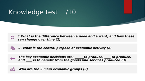 GCSE Economics Powerpoint set for How markets work: | Teaching Resources