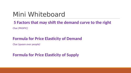 GCSE Economics Powerpoint set for How markets work: | Teaching Resources
