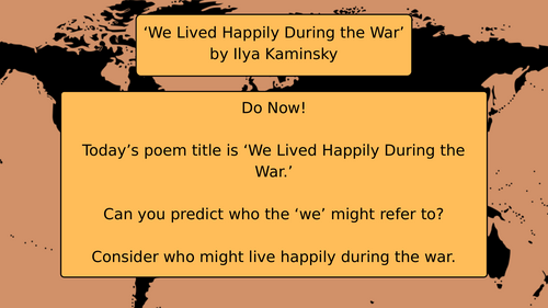 KS3 War Poetry Unit | Teaching Resources