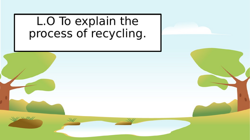 KS1 To explain the process of recycling/ STEM design a play park ...
