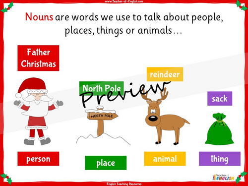 Christmas Nouns - KS1 | Teaching Resources