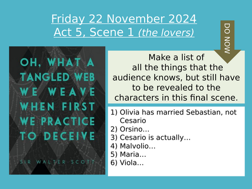 Twelfth Night Entire Unit | Teaching Resources