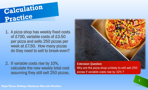 Edexcel GCSE Business - Break Even | Teaching Resources