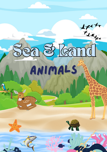 Sea & Land Animals: Fun Coloring Book | Teaching Resources