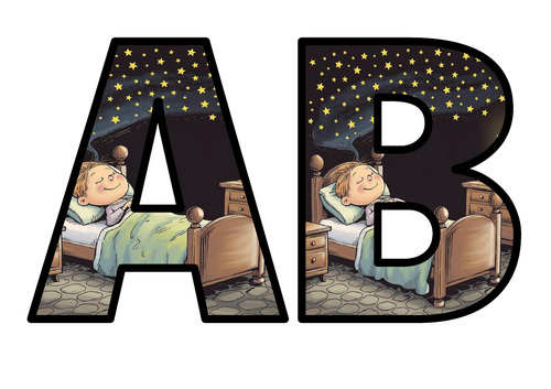 Dream Big Bedroom Stars NEW Lettering FULL Set Instant Display Title ...