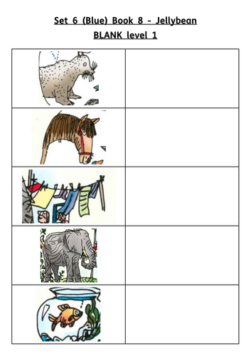 RWI Set 6 (Blue) Book 08 - Jellybean | Teaching Resources