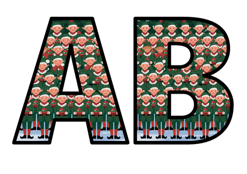 Elves Standing NEW Lettering FULL Set Instant Display Title Whole ...