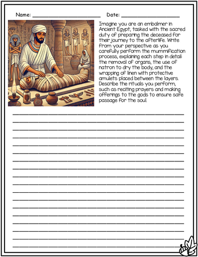 Ancient Egypt writing prompts for all ages - Fiction and Non-Fiction ...