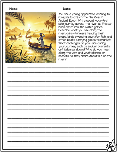 Ancient Egypt writing prompts for all ages - Fiction and Non-Fiction ...