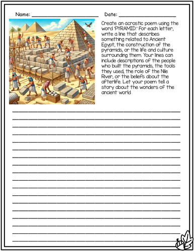 Ancient Egypt writing prompts for all ages - Fiction and Non-Fiction ...
