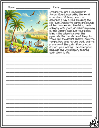 Ancient Egypt writing prompts for all ages - Fiction and Non-Fiction ...