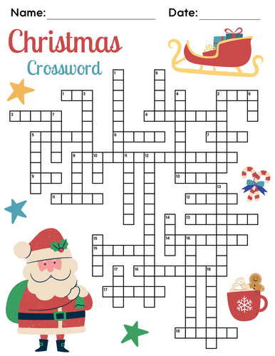 Christmas Crossword & Word Search with Answers Key | Teaching Resources