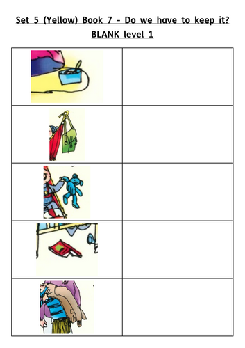 Read Write Inc -RWI Set 5 (Yellow) Book resources and activities bundle ...