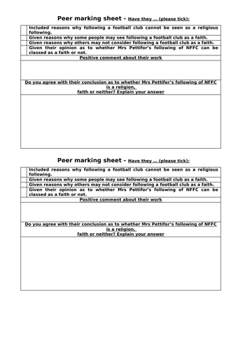 year 7 full unit of work intro to RE | Teaching Resources