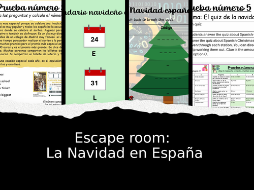 Escape room: Christmas in Spain | Teaching Resources