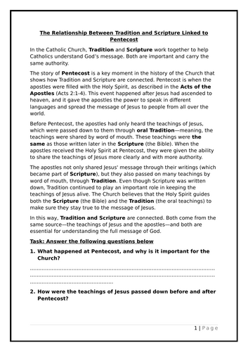 Y7: KS3 CATHOLIC RED: Prophecy and Promise - What is sacred scripture ...
