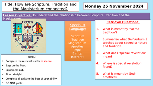 Y7: KS3 CATHOLIC RED: Prophecy and Promise - How scripture, tradition ...