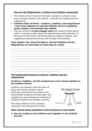 Y7: KS3 CATHOLIC RED: Prophecy and Promise - How scripture, tradition ...