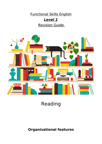 Functional Skills English Level 1 Revision Guide (Reading) | Teaching ...