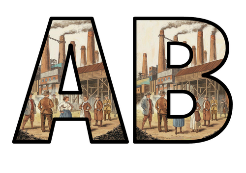 Industrial Revolution Working NEW Lettering FULL Set Instant Display ...