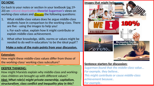 Sociology Education Class differences in achievement- Cultural capital ... Sociology Education Class differences in achievement- Cultural capital ...