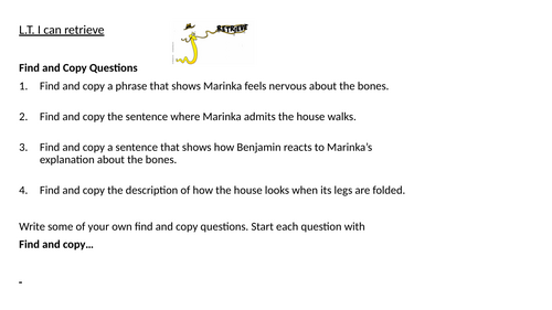 KS2 Reading- The House with Chicken Legs | Teaching Resources