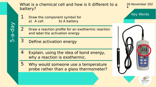 Triple Chemistry Chemical Cells | Teaching Resources