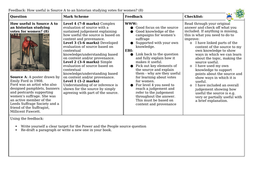 AQA GCSE History Power and the People Source Deliberate Practice ...