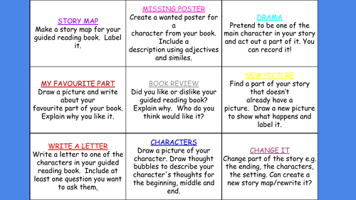 Guided reading independent activities | Teaching Resources