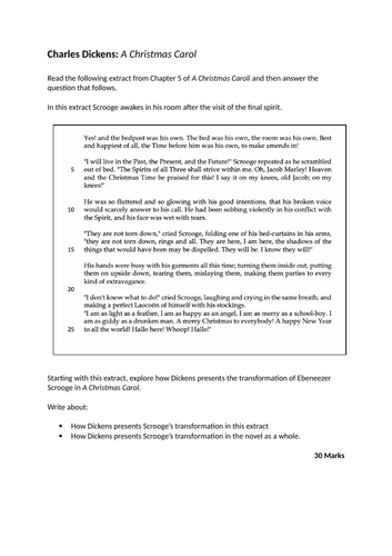Christmas Carol Full PPTs and Worksheets | Teaching Resources