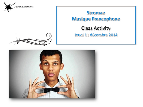 Musique francophone - Stromae | Teaching Resources