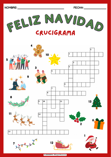 SPANISH Christmas Vocabulary Activities | Navidad Actividades ...