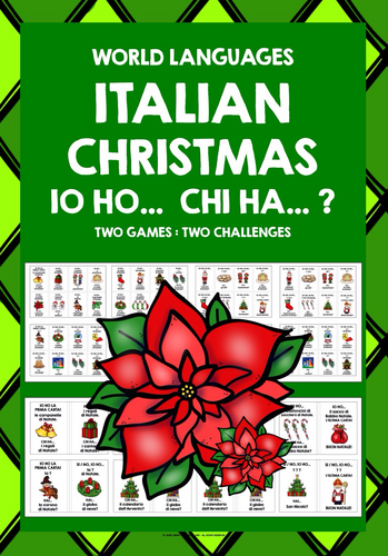 ITALIAN CHRISTMAS I HAVE, WHO HAS? | Teaching Resources