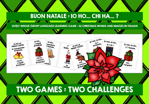 ITALIAN CHRISTMAS I HAVE, WHO HAS? | Teaching Resources