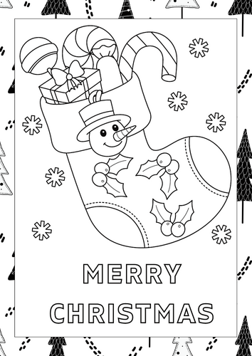 Christmas-Themed Colouring Pages | Teaching Resources