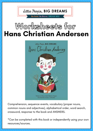 HANS CHRISTIAN ANDERSEN, Little People, Big Dreams –Hans Christian ...