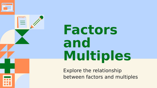 Lesson: Factors, Multiples and Shape Pattern | Teaching Resources