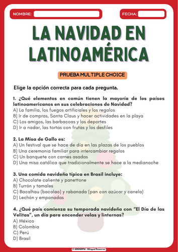 Navidad en Latinoamérica Actividades | Christmas in Latin America ...