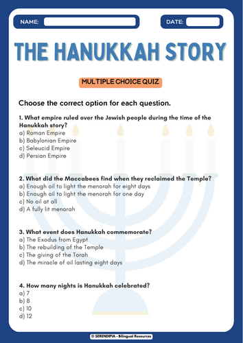 Hanukkah: History, Traditions, Symbols | READING + WRITING UNIT ...