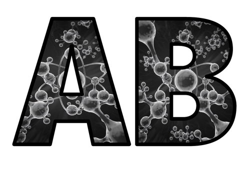 Biology Atoms NEW Lettering FULL Set Instant Display Title Whole ...