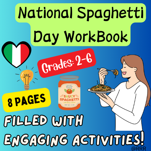 Spaghetti Fun: Kids' Interactive National Spaghetti Day Workbook for an ...