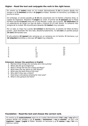 Module 2 Viajes - Mi aventura por Latinoamérica - 3 Tenses - LESSON 3 ...