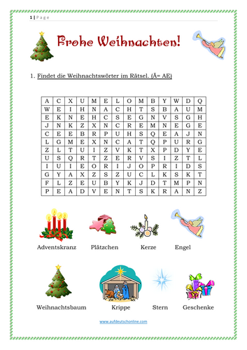 Christmas Word Search & Christmas Traditions Activity | Teaching Resources