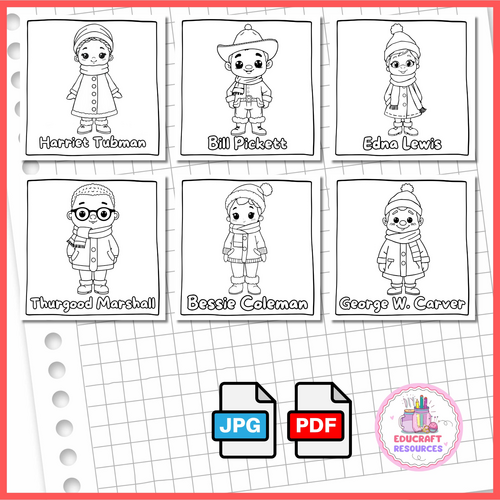 Black Heroes in Christmas Coloring Pages | African American Coloring ...