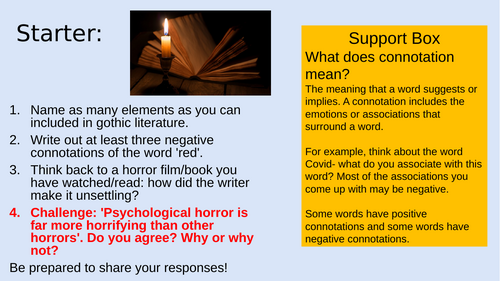 The Red Room- Gothic Literature Lesson | Teaching Resources