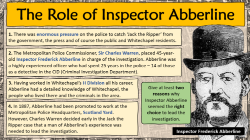 Jack the Ripper - Police Methods | Teaching Resources