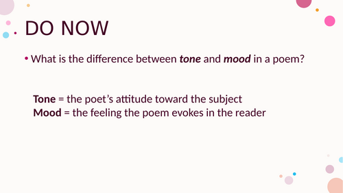 Writing an unseen poetry response | Teaching Resources
