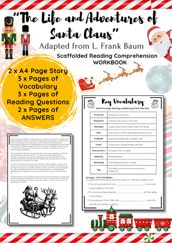 The Life and Adventures of Santa Claus Scaffolded Christmas Reading ...