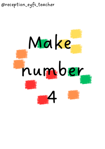 Make Number 4 | Teaching Resources